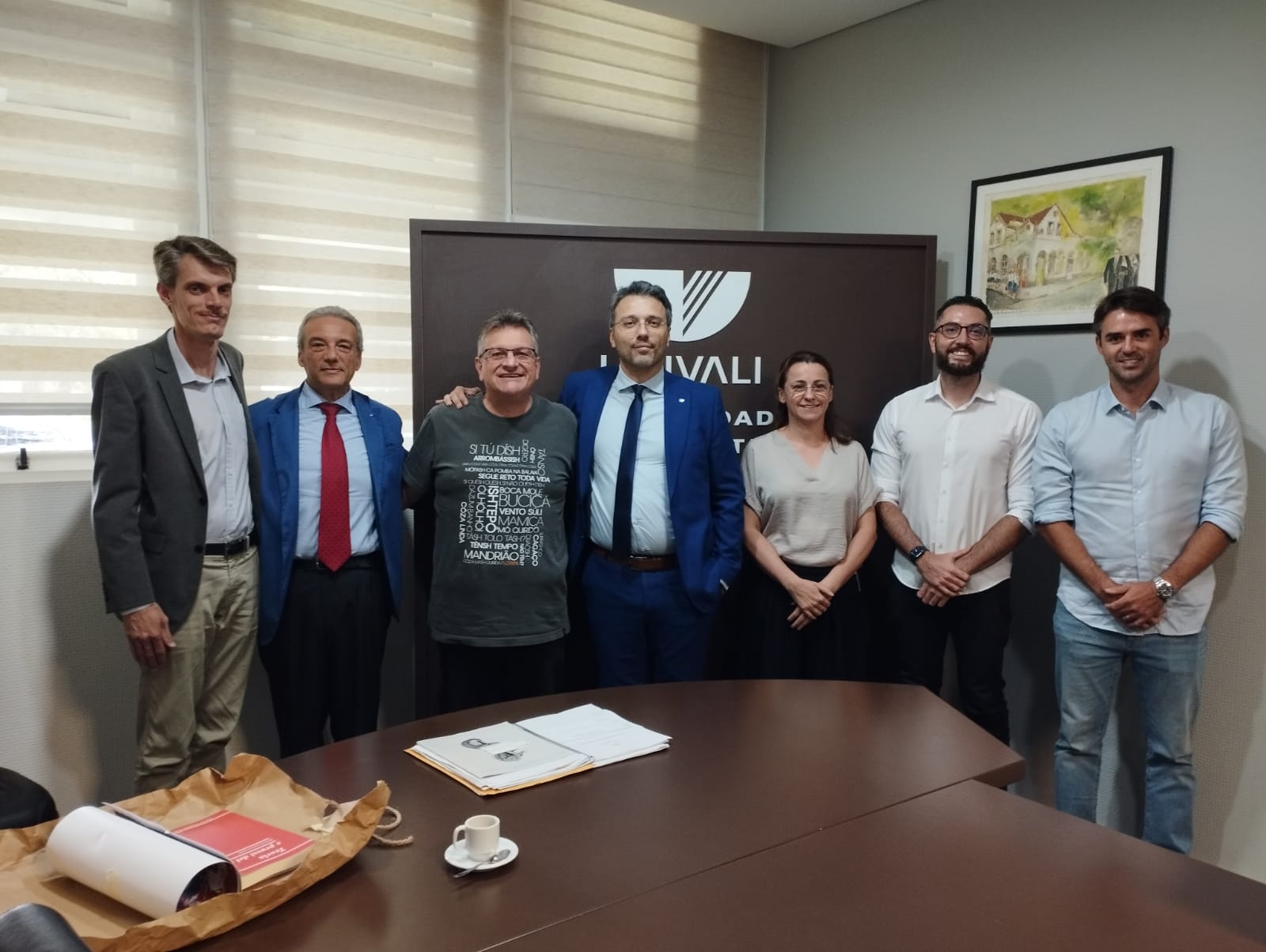 Professores italianos visitam a Univali - Univali