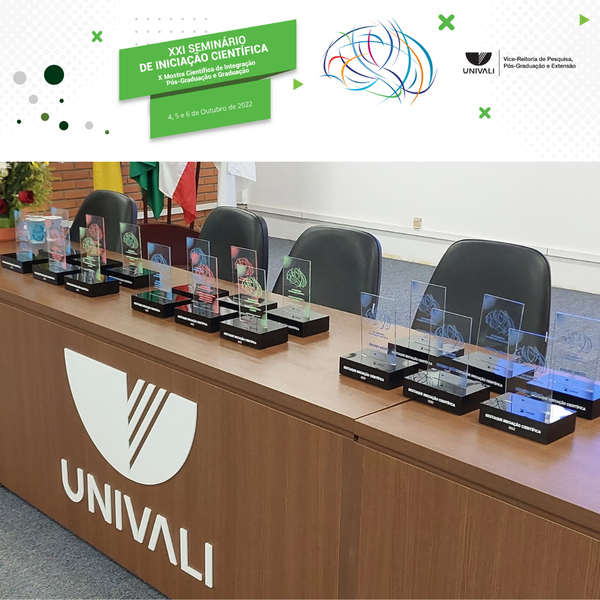 Univali premia os destaques do 21º Seminário de Iniciação Científica ...
