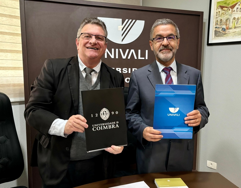 Univali e Universidade de Coimbra renovam acordo de cooperação - Univali